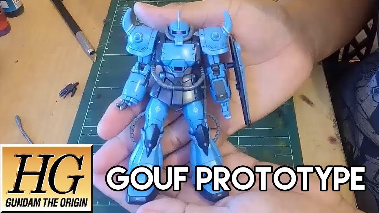 Gouf Prototype Straight Build Gunpla Time Lapse - YouTube