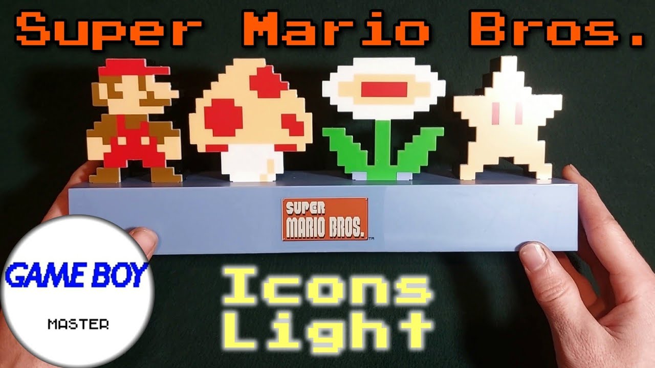 Super Mario Bros. Icons Light Unboxing - YouTube