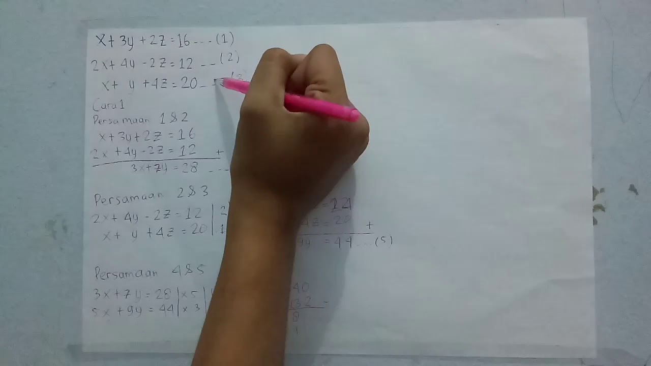 Cara Mudah Belajar Determinan Matriks dan SPLTV - YouTube