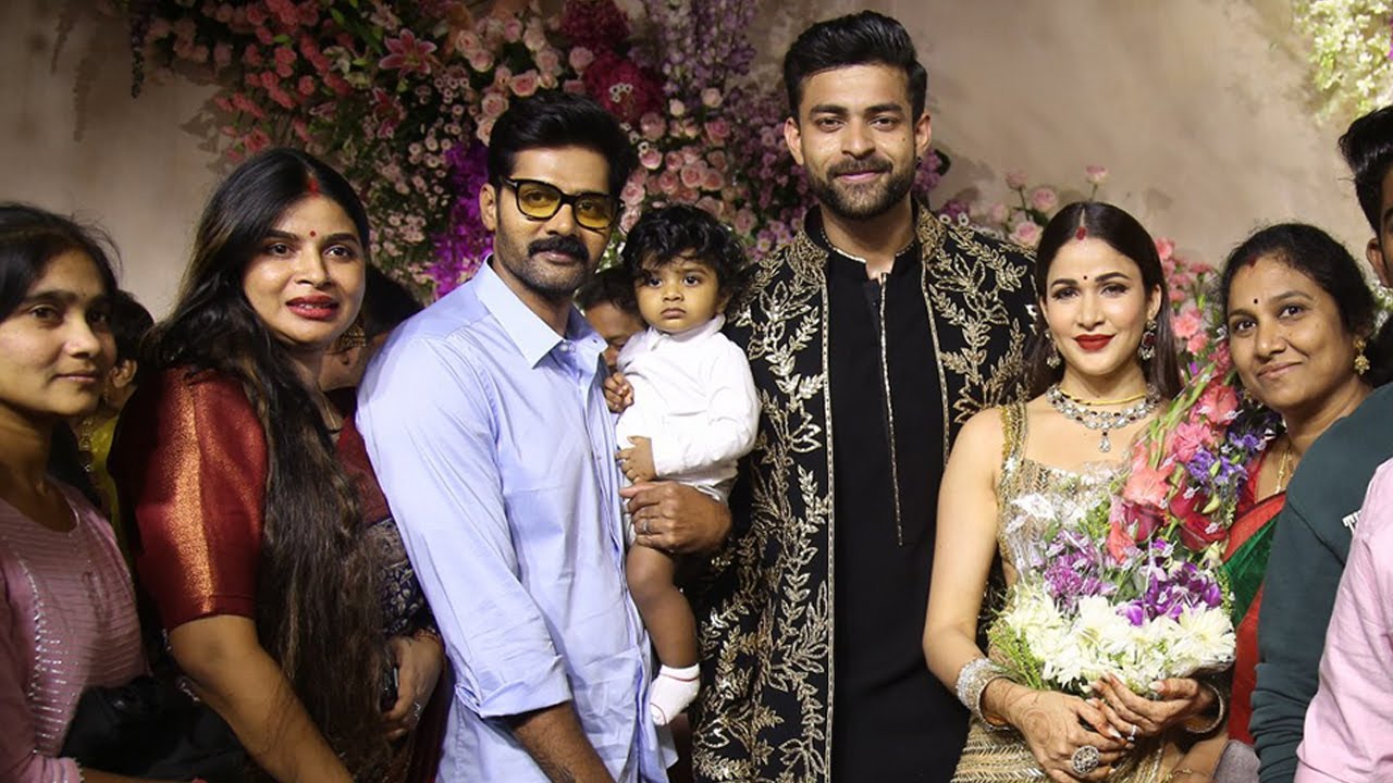 Naveen Chandra Family @Varun Tej, Lavanya Konidela Wedding Reception ...