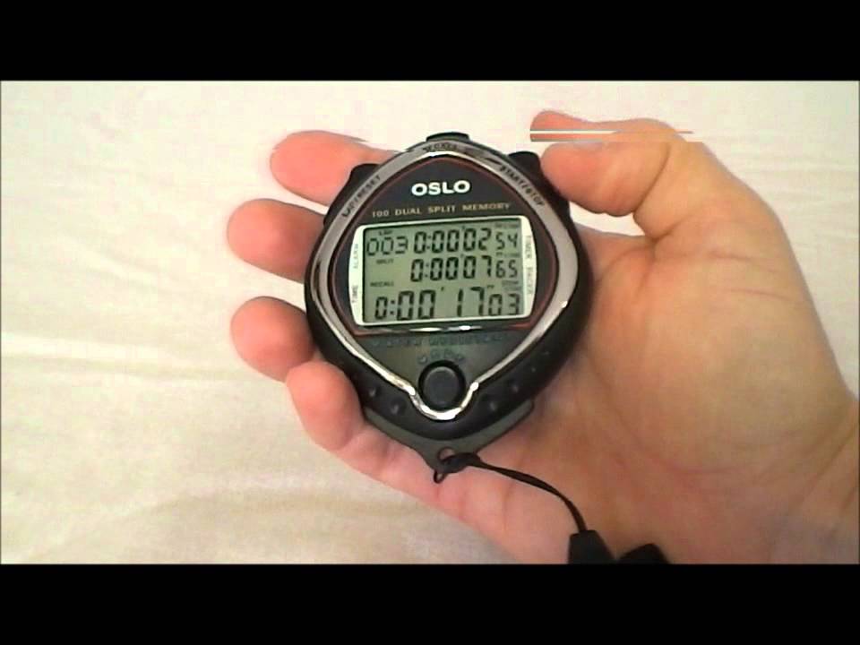 Oslo 100 Silver Stopwatch - YouTube