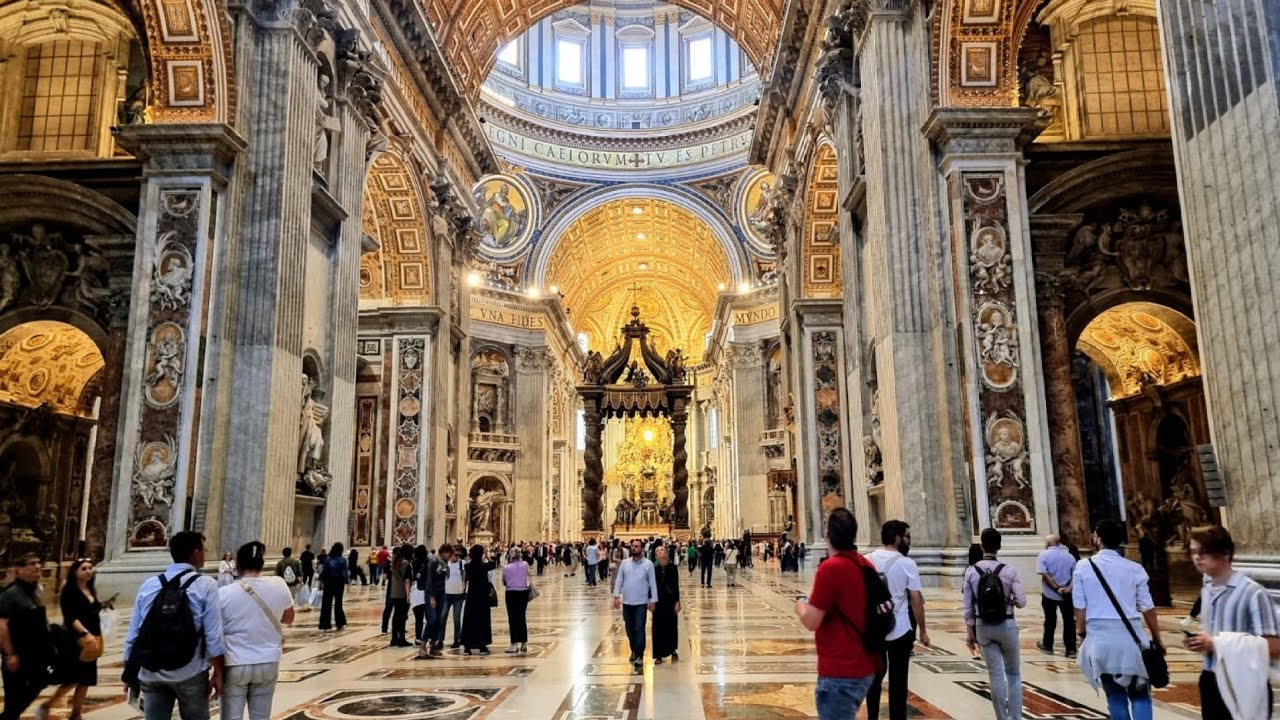 Interior de la Basílica de San Pedro. Ciudad del Vaticano - YouTube