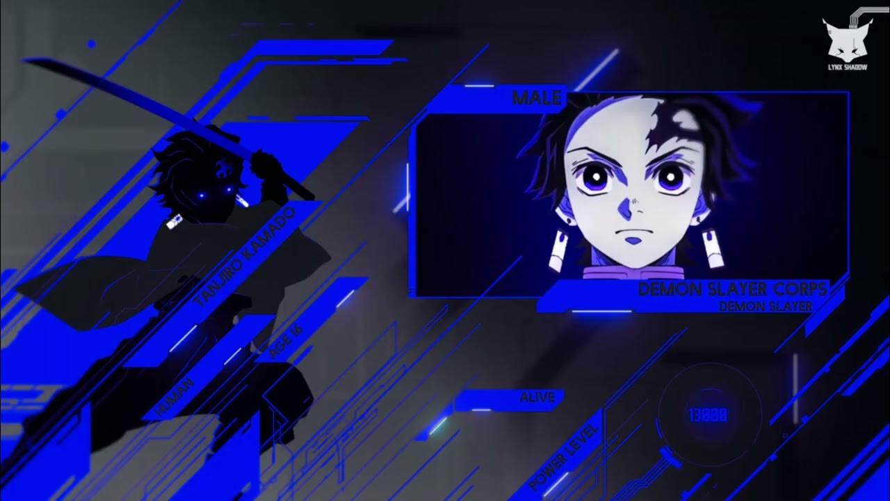 Kamado Tanjiro Demon Slayer Shadow Lynx Blue Endleess Youtube