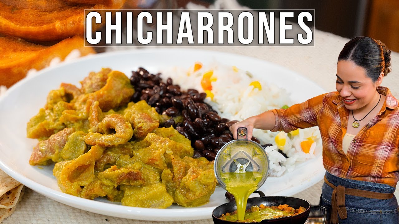 CHICHARRONES en salsa verde recipe: Texture and flavor all in one - YouTube
