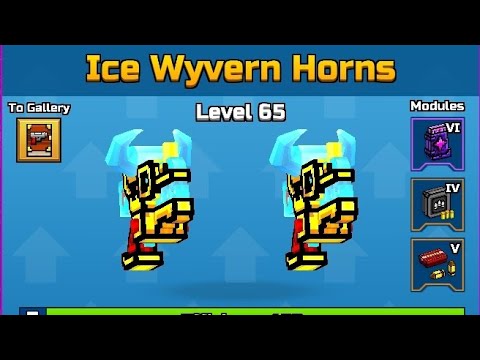 Pixel gun 3D new weapons Ice Wyvern Horns ( Laser cycles and dual anger ...