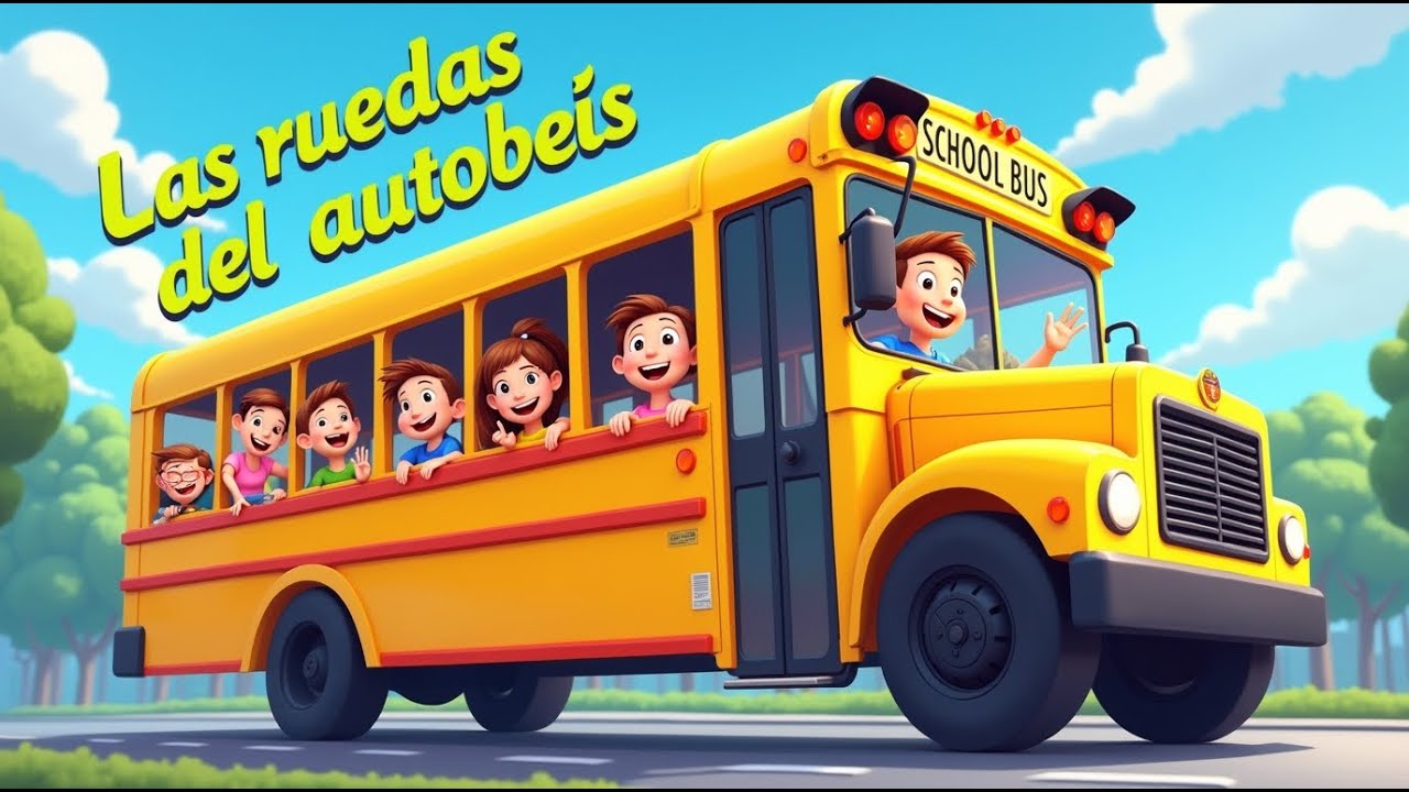 Las ruedas del autobús 🚍 | Canción Infantil Divertida y Educativa ...