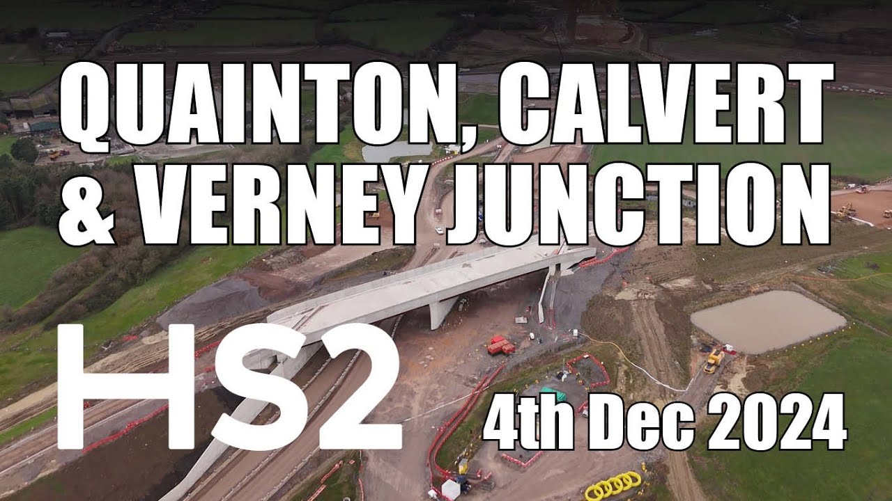 HS2 - Quainton, Calvert & Verney Junction | 4th Dec 2024 - YouTube