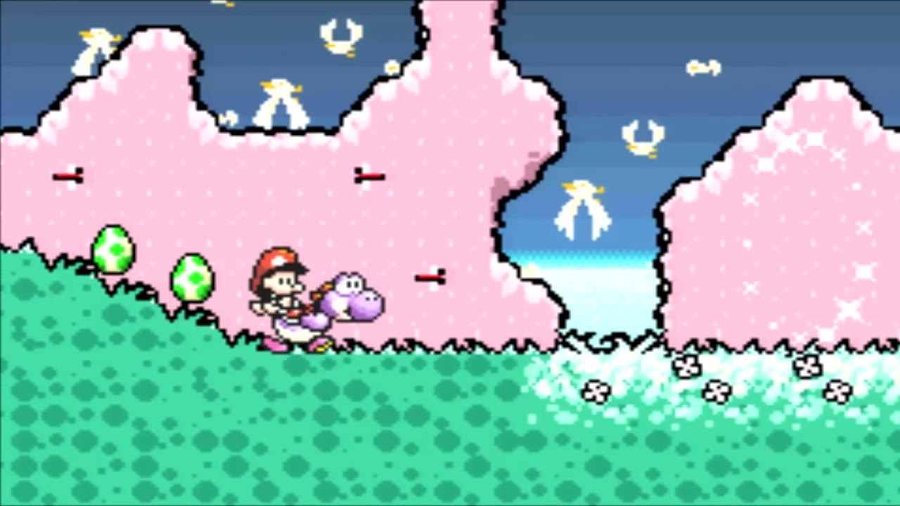 Super Mario Advance 3 Yoshi's Island (GBA) 5-5 Goonie Rides! - YouTube