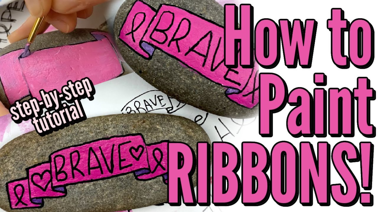 How to Paint Ribbons for Breast Cancer Awareness and MORE | Rock ...