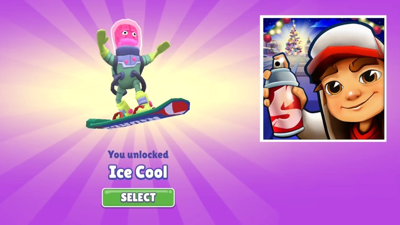 UNLOCKING ICE COOL BOARD ON SUBWAY SURFERS WINTER WONDERLAND 2024 - YouTube