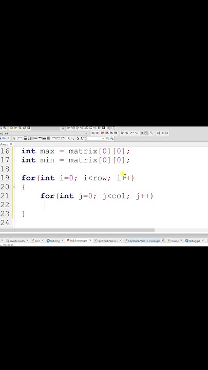C Programming Bangla Tutorials Find Max And Min Of 2d Array Elements Codingshorts
