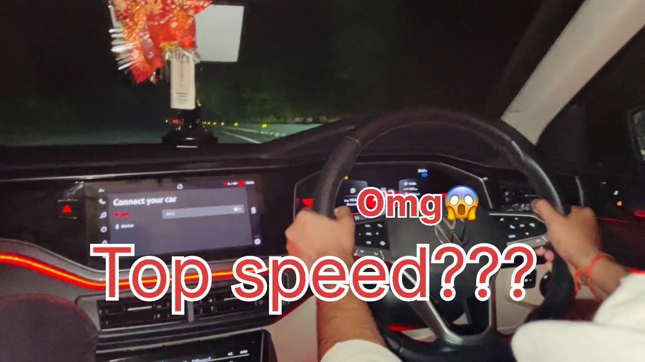 Virtus GT speed test at night💸 - YouTube