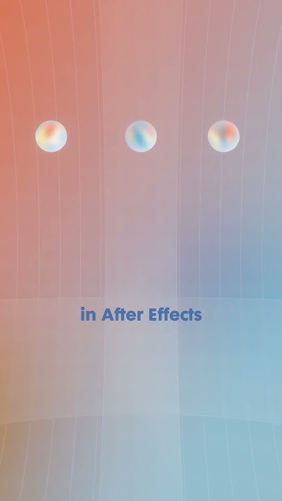 Animated Orb/ Gradient sphere in After Effects #adobetutorials # ...