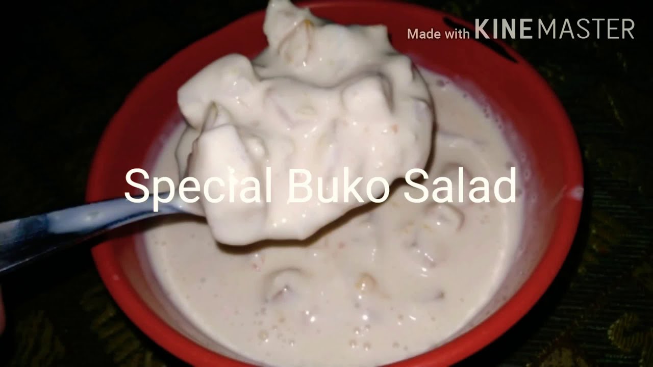 Special buko salad: Milky, creamy like ice cream! - YouTube