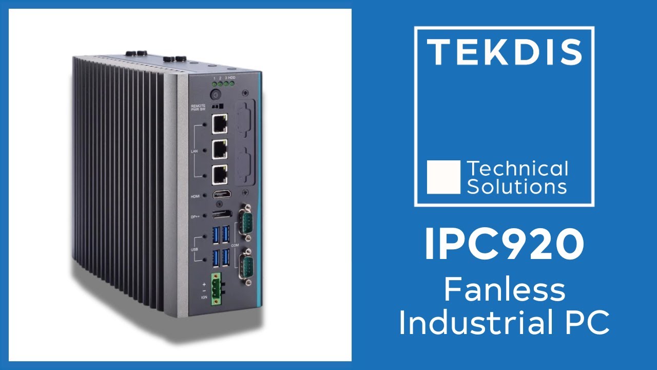 Streamline Operations with the IPC920 Fanless Industrial PC | TEKDIS ...