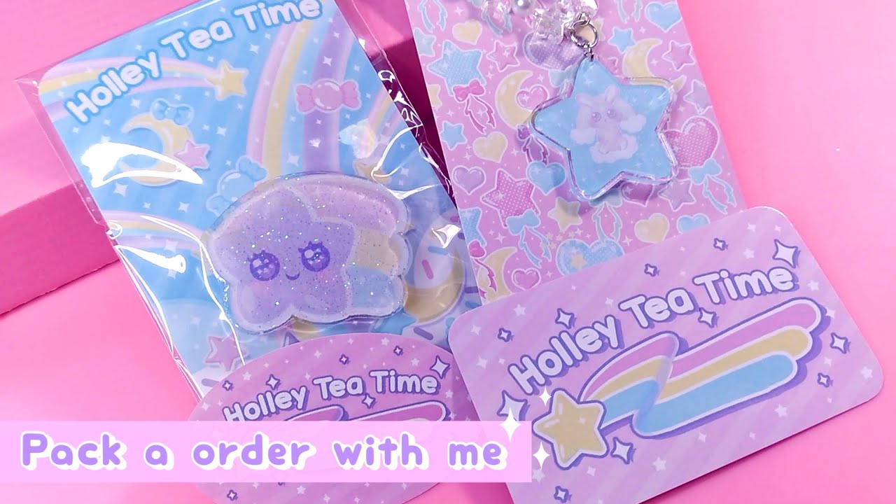 CUTE PINK SHOP VLOG 💖 PACK A ORDER WITH ME 💕 KAWAII AESTHETIC 🎀 - YouTube