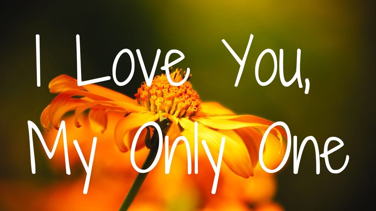I Love You, My Only One - YouTube