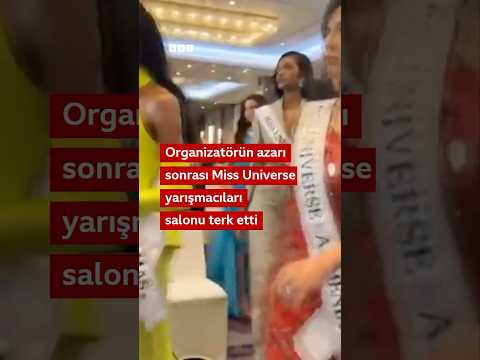 Miss Universe'te azar skandalı: Yarışmacılar salonu terk etti