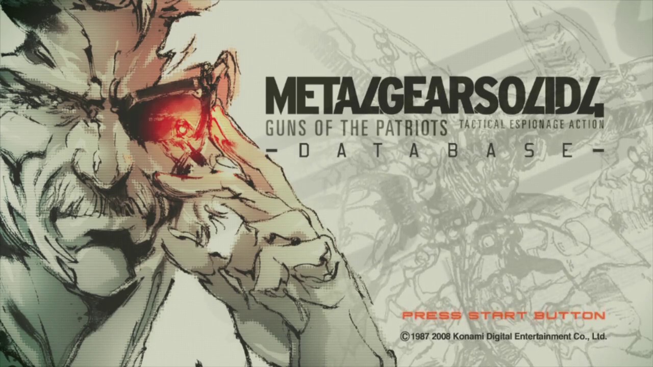 MGS 4 DataBase TimeLine - YouTube