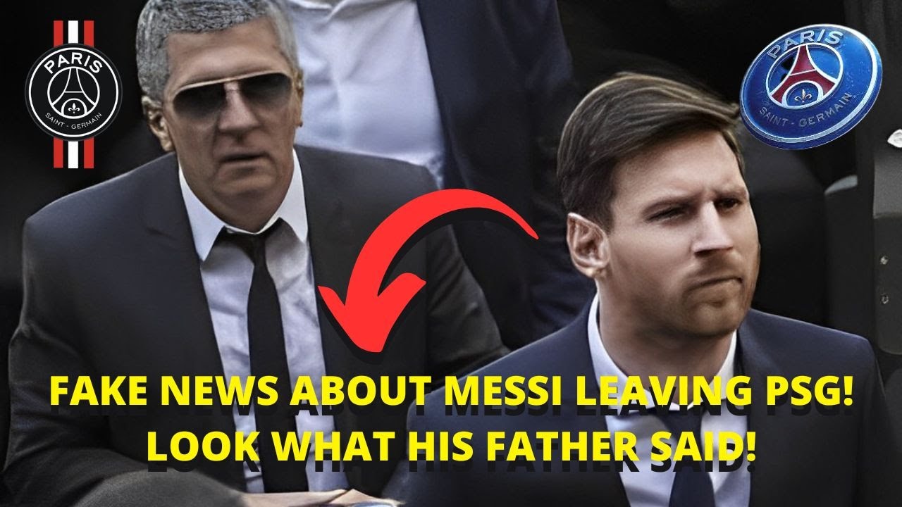 Impressive! FAKE NEWS about Messi leaving PSG - YouTube