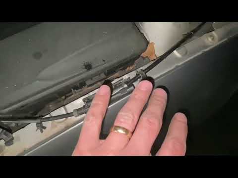 Saab 9-3 Hood Cable FIXED! And How To Open Hood Manually (FREE!) - YouTube