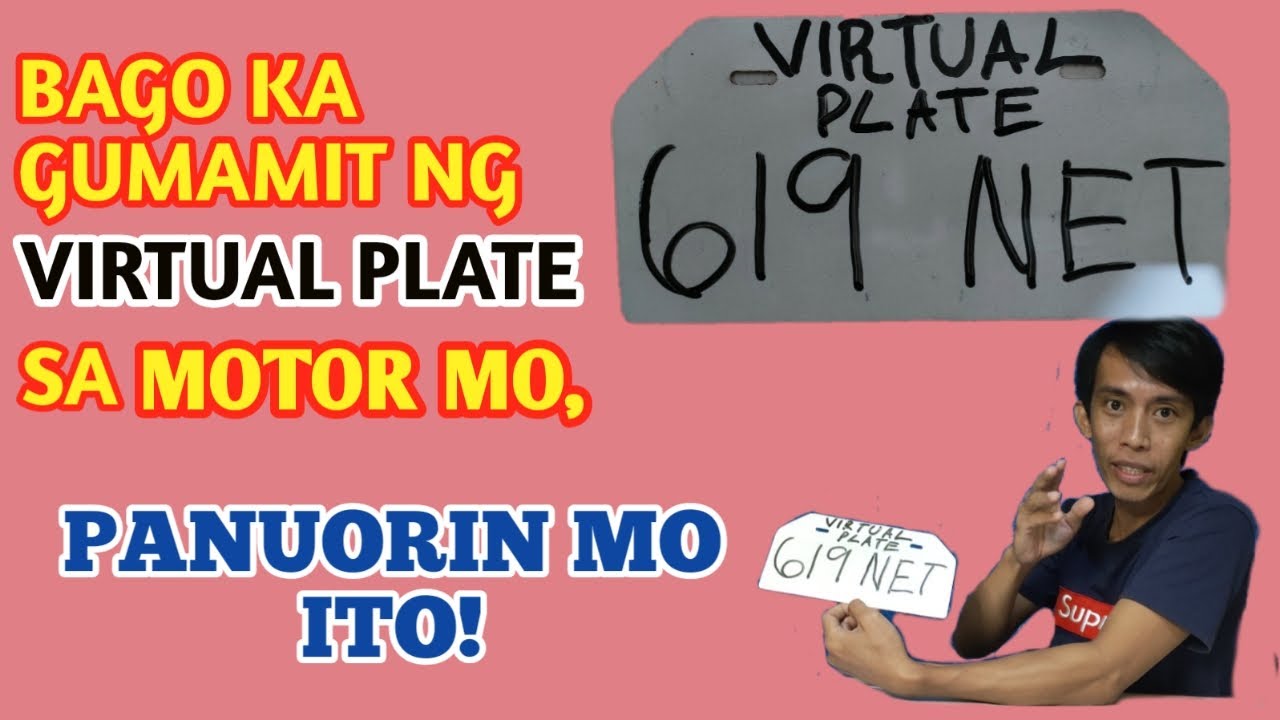 PAANO GAMITIN ANG VIRTUAL PLATE SA MOTOR (Part 3) - YouTube