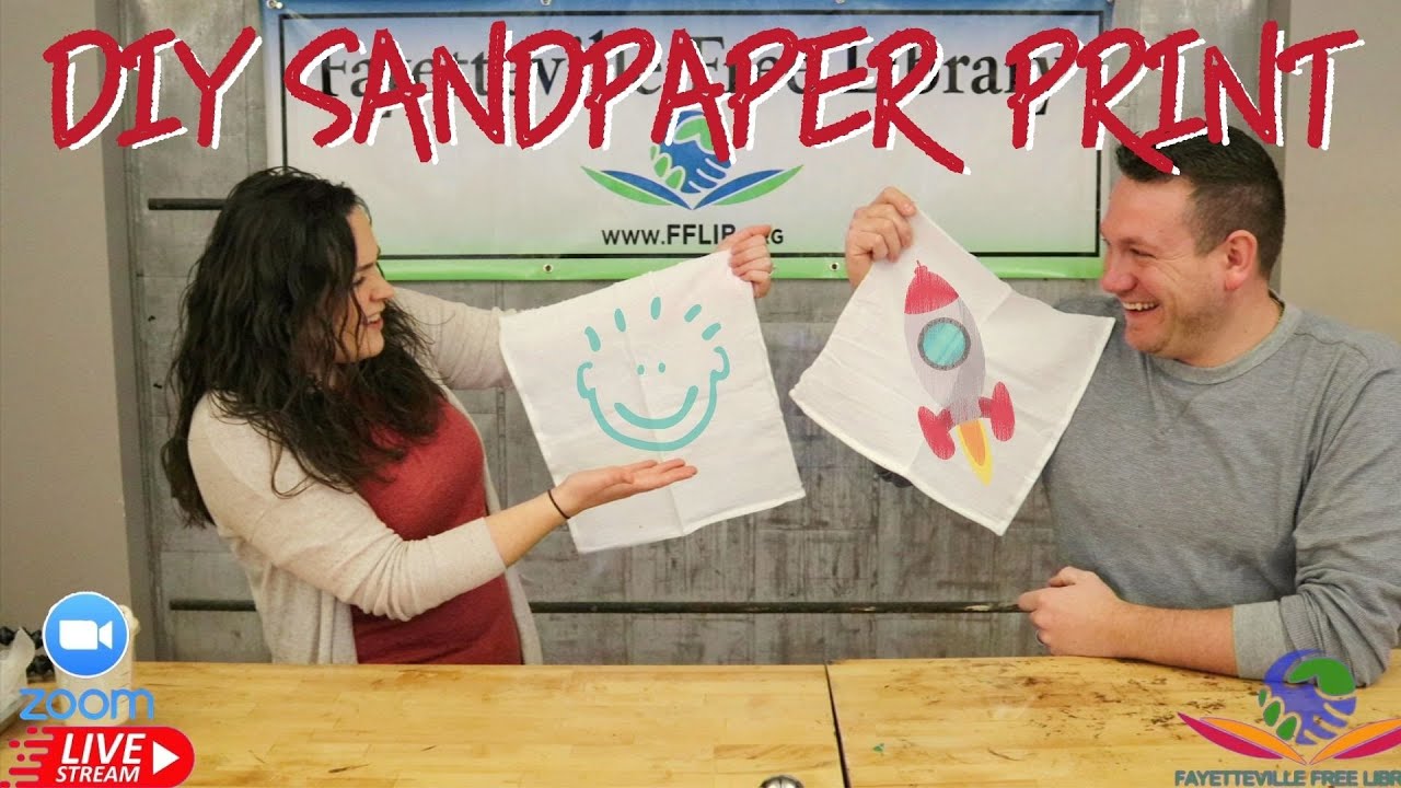 DIY Sandpaper Print - YouTube