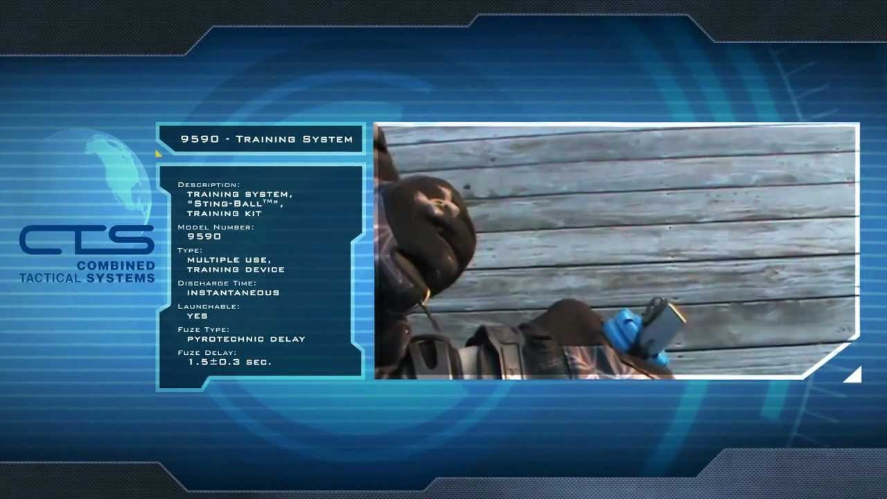 CTS Flash-Bang & Sting-Ball Training System Splash - YouTube