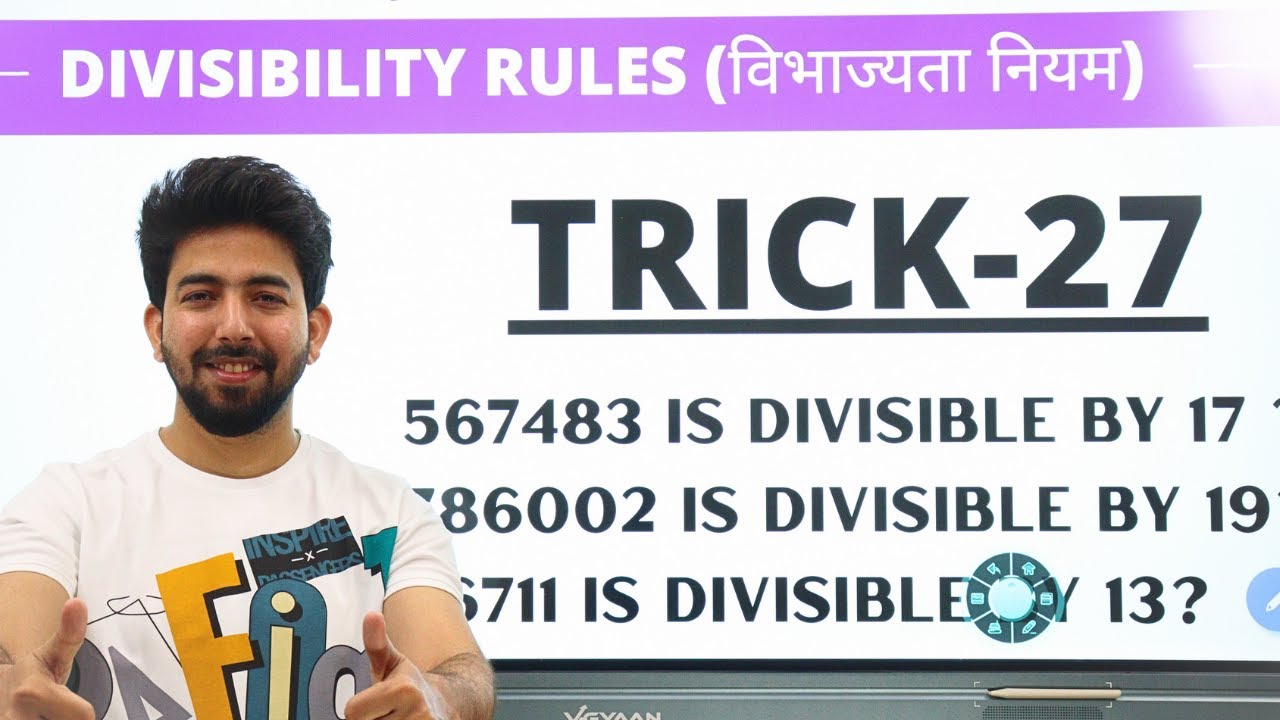 TRICK-27 DIVISIBILITY RULES | SSC | RAILWAYS | BANK | COMPETITIVE EXAMS ...