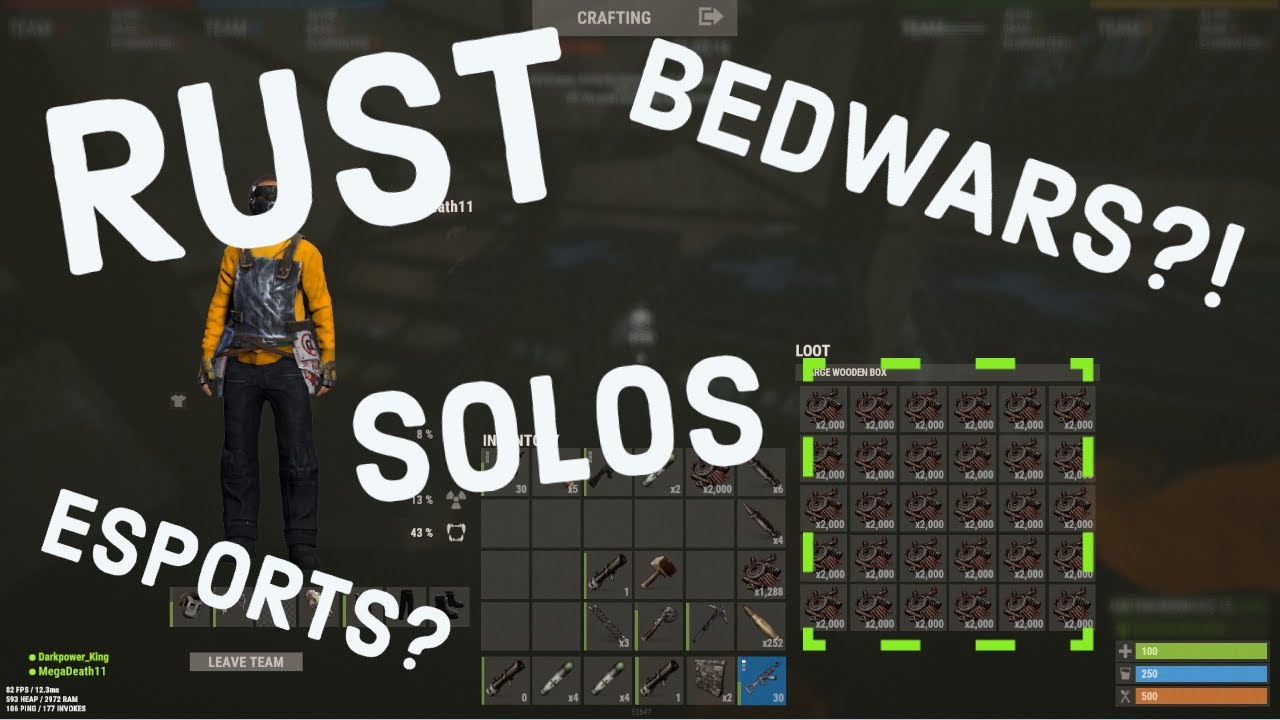 RUST BEDWARS!? SOLOS NEW ESPORT!?!? - YouTube