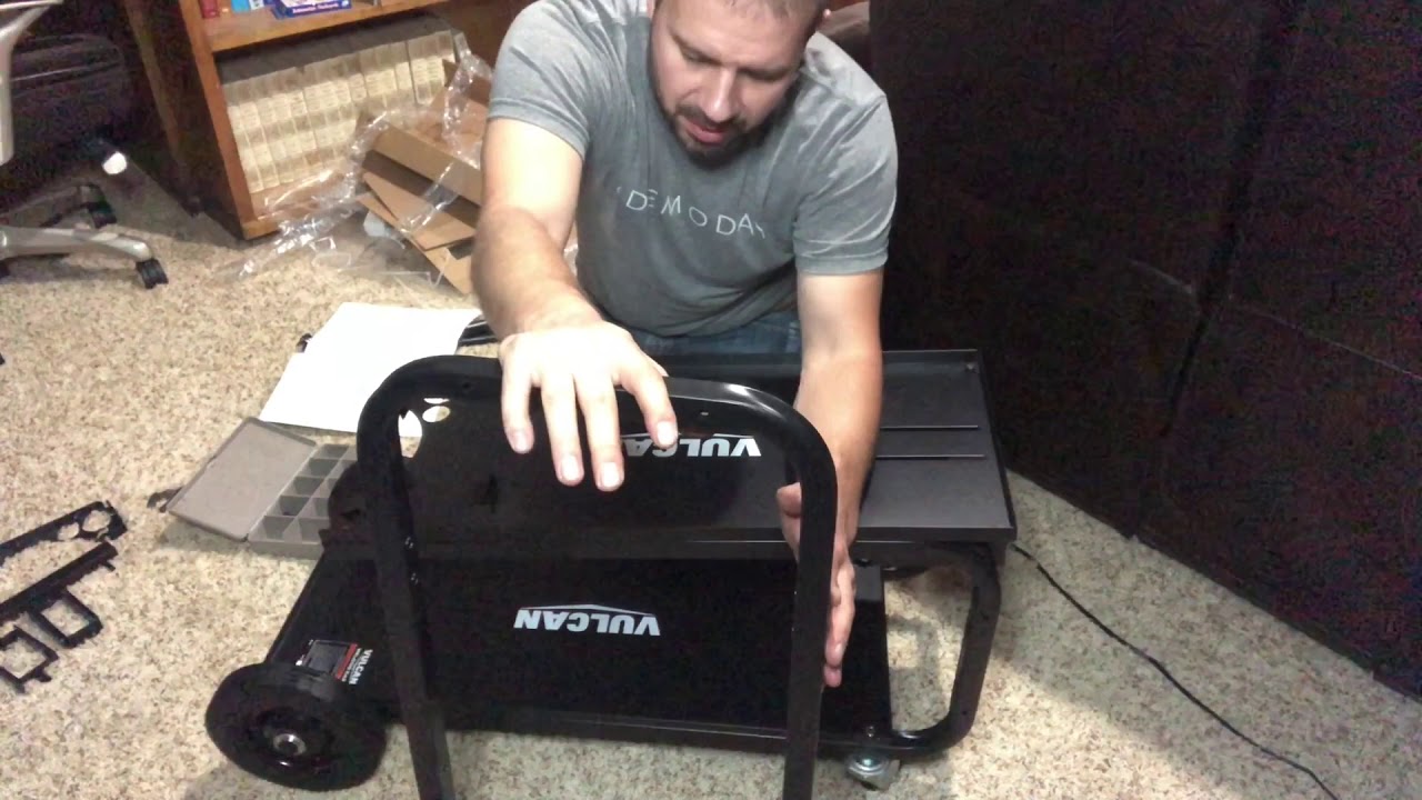 $99 Vulcan welding cart Assembly - YouTube