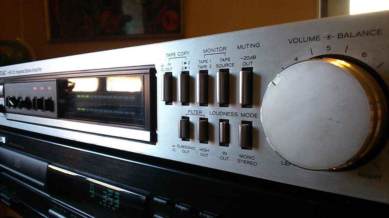 TEAC A-50 amplifier orgy - YouTube