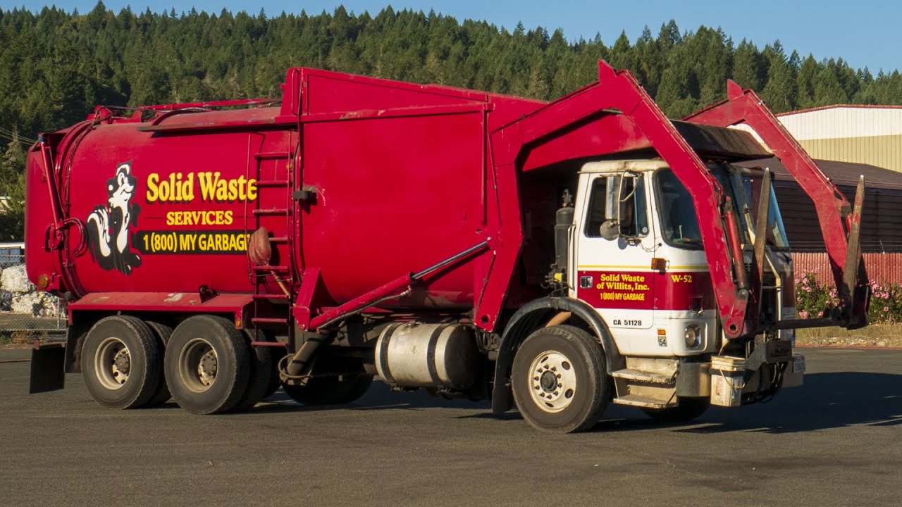 Autocar Amrep Front Loader | Solid Waste of Willits - YouTube