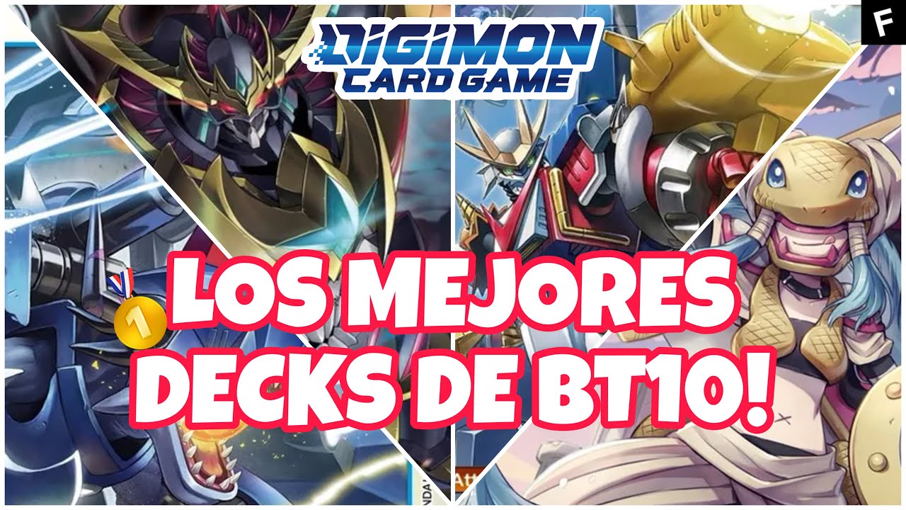 Los MEJORES Decks de BT10 Digimon TCG DigiXros 🤖 - YouTube