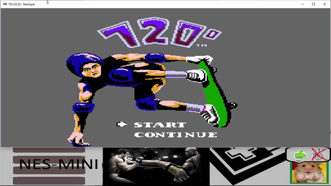 720 Degrees 1986 nes mini game you tube Gameplay - YouTube