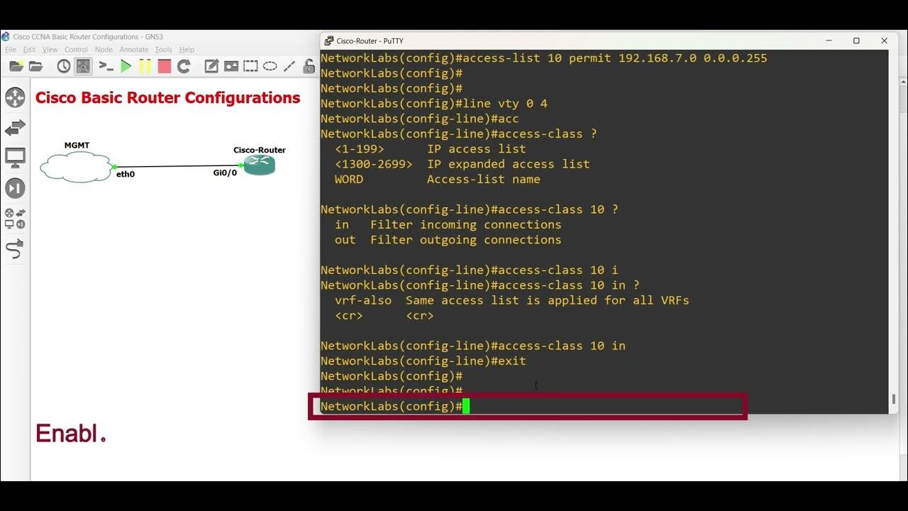 CCNA Cisco Basic Router Configuration Step by Step Guide - YouTube