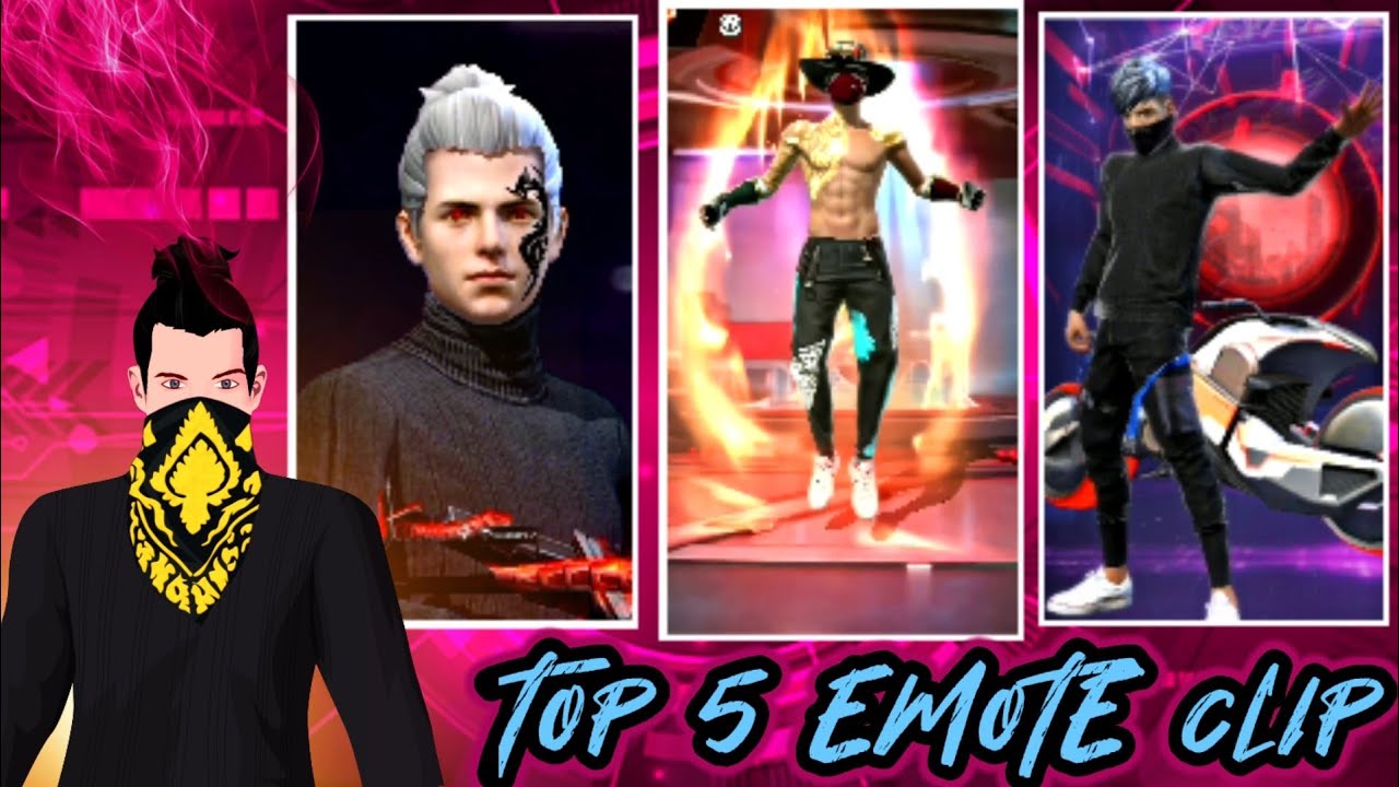 Top 5 Emote Video Clip Free Fire Video|| Free Fire No Copyright Video ...