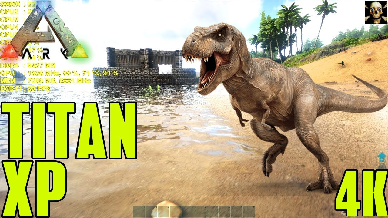 ARK: Survival Evolved 4K UltraHD Titan Xp Fps Performance - YouTube