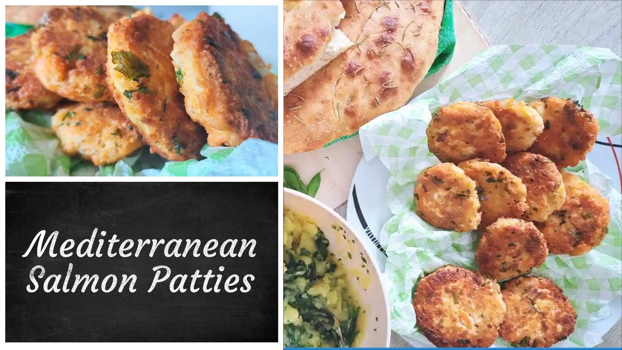 Mediterranean Salmon Patties | Easy & Healthy Fish Burger Patty Recipe ...