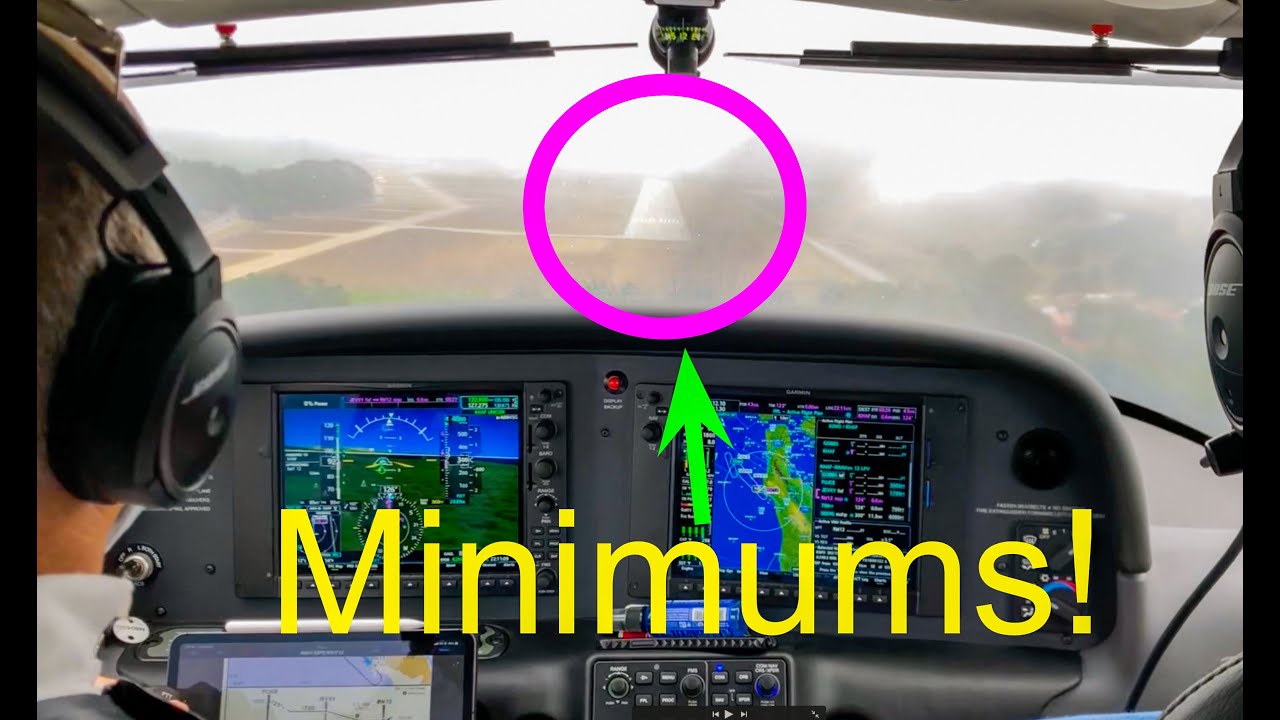LOW IFR Precision Approach at Minimums! - YouTube
