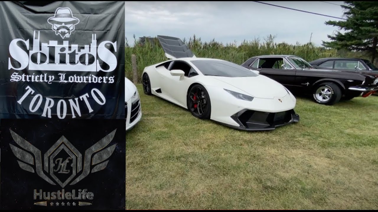 Lambo Goes to Low-riders Car Meet In Toronto | Solitos Car Club - YouTube
