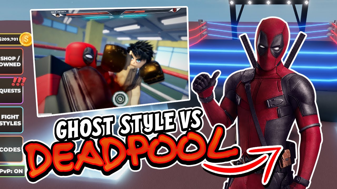OUTMANEUVERING DEADPOOL WITH GHOST STYLE | UNTITLED BOXING GAME - YouTube