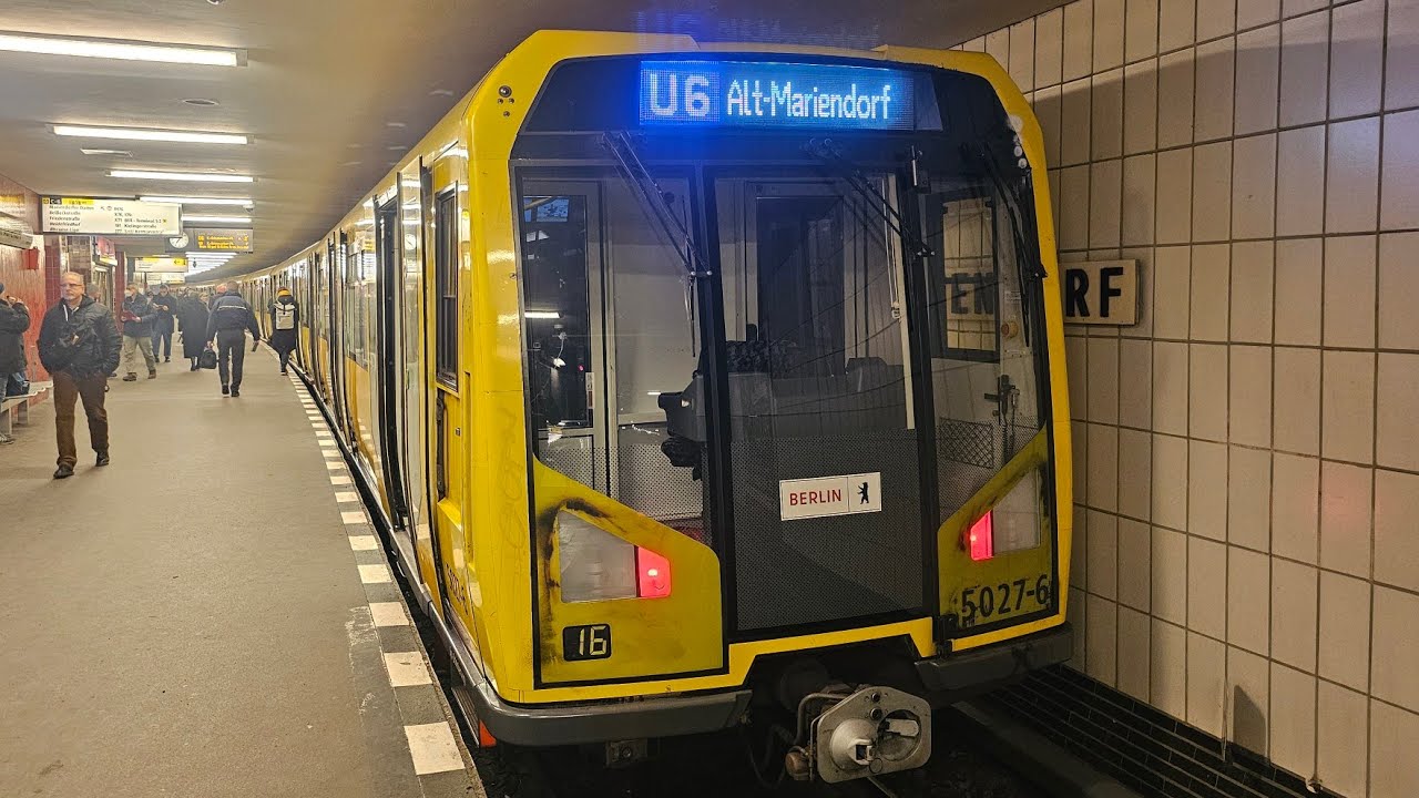 Mitfahrt in der U6 von Afrikanische Str bis Alt-Mariendorf im H01 5027 ...