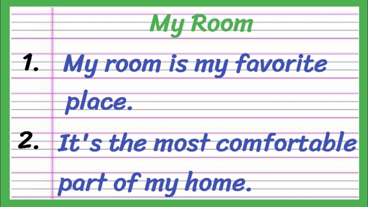 10 lines essay on my room in english !! 10 lines about my room !! best ...