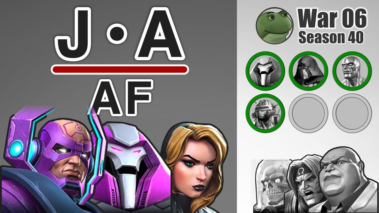 bad war | JA vs. AF | AW Season 40 War 6 | MCOC AW - YouTube