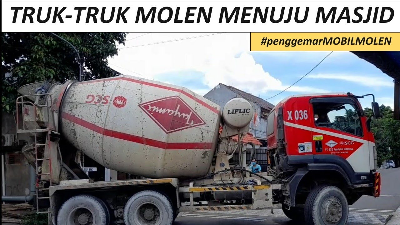 KEDATANGAN ROMBONGAN MOBIL TRUK MOLEN BESAR NGECOR MASJID - YouTube