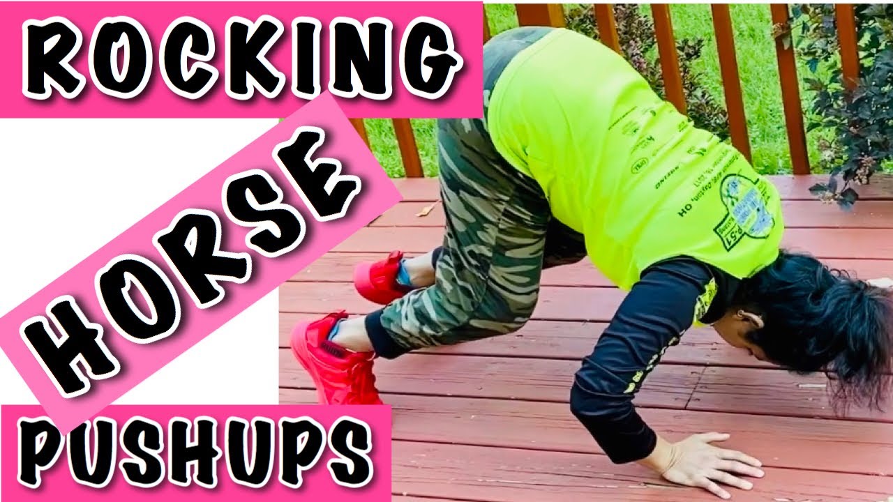 PUSHUP CHALLENGE | D9: ROCKING HORSE PUSHUPS - Intense Core + Thigh ...
