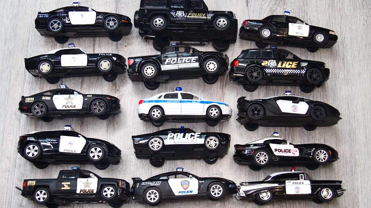 Police cars of different body types - YouTube