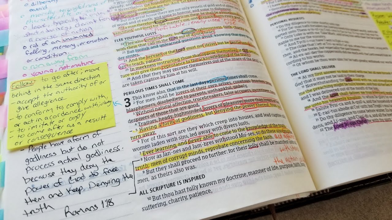 Reasons I Study and not just Read the Bible - Why I Write in My Bible ...