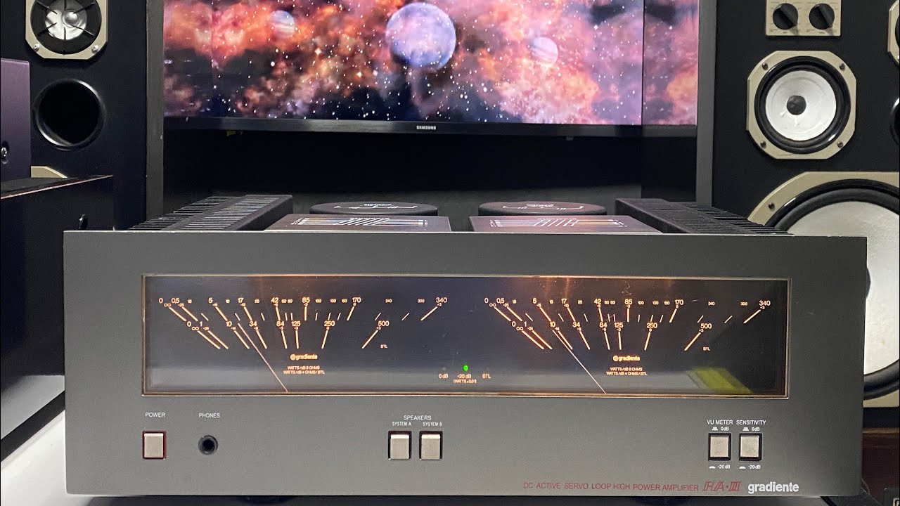 Amplificador POWER da Gradiente HA-2 Grafite Esotech-conservação ...